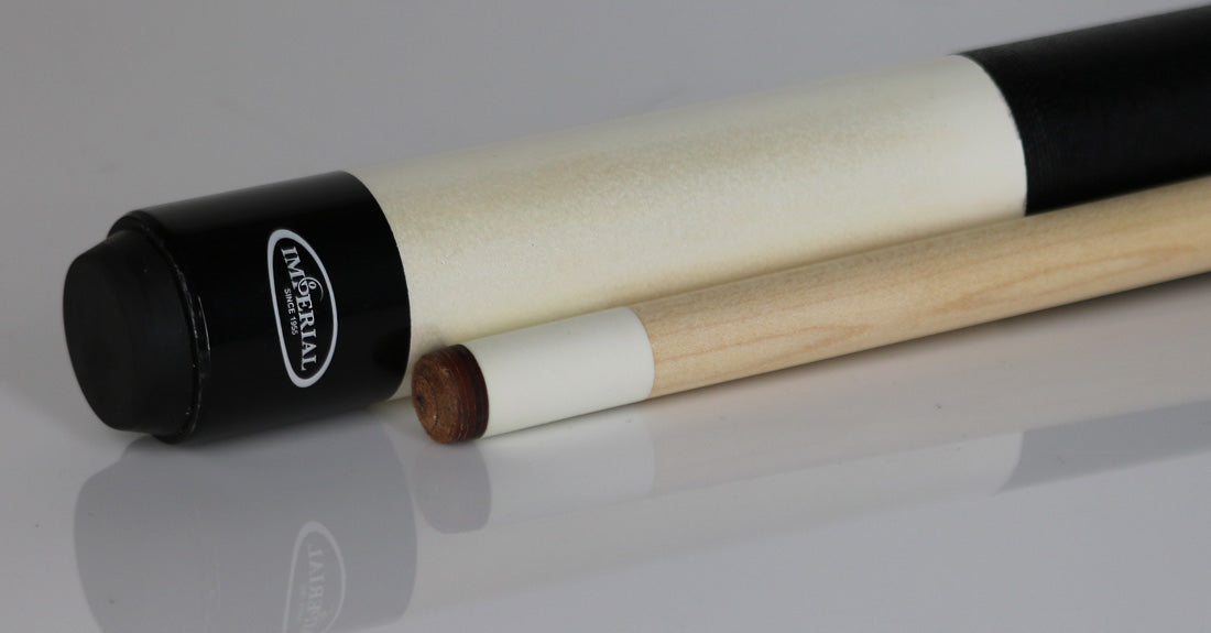 Imperial Premier Pearl White Pool Cue with Linen Wrap Case of 24ct ...
