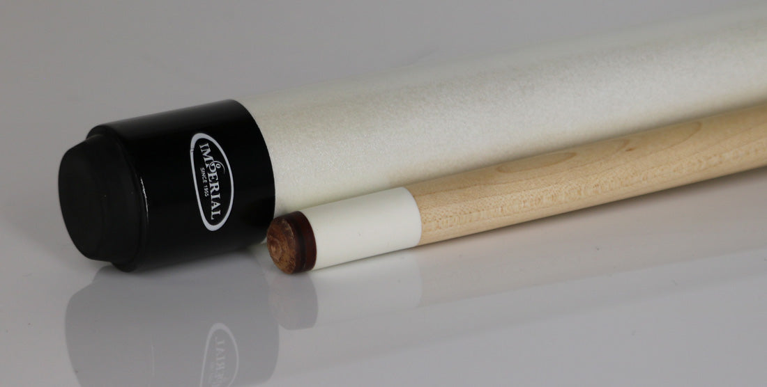 Imperial Premier Pearl White Pool Cue with No-Wrap Case of 24ct ...